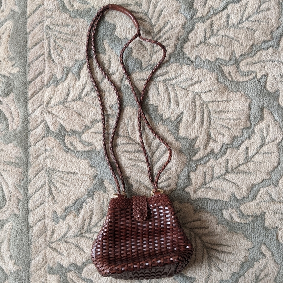 GEM | Bags | Gem Vintage Woven Leather Purse | Poshmark